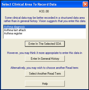 Structured Data Areas