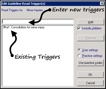 Editing Guideline Read Term Triggers