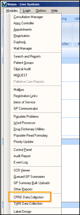 Running an Incremental/Recollection CPRD Collection