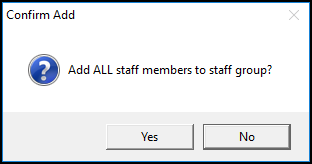 Adding Staff to a Group