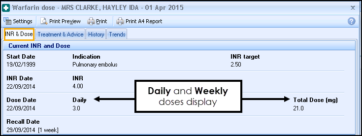Warfarin Dosing Tool