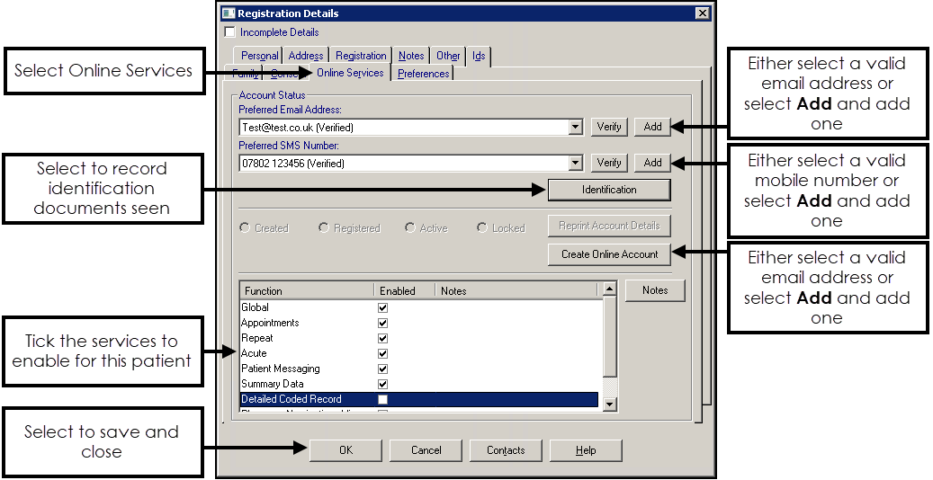 Patient Registration Screen