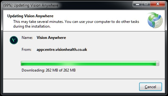 Installing a Vision Anywhere Update