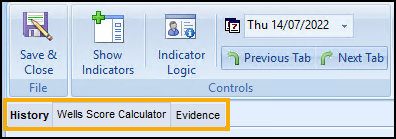 Wells' DVT Score Calculator