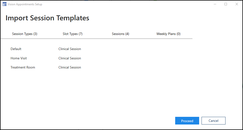 Exporting and Importing Session Templates