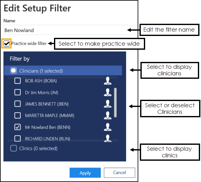 Editing Filters