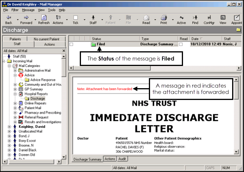 Forwarding an Attachment
