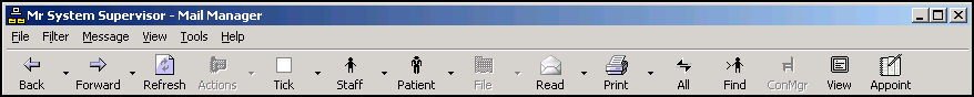 Mail Manager Toolbar