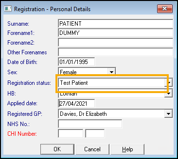 Creating and Using a Test Patient