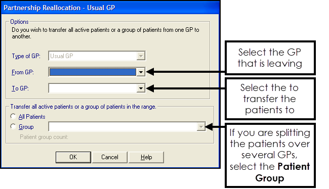 Partnership Reallocation - Usual GP